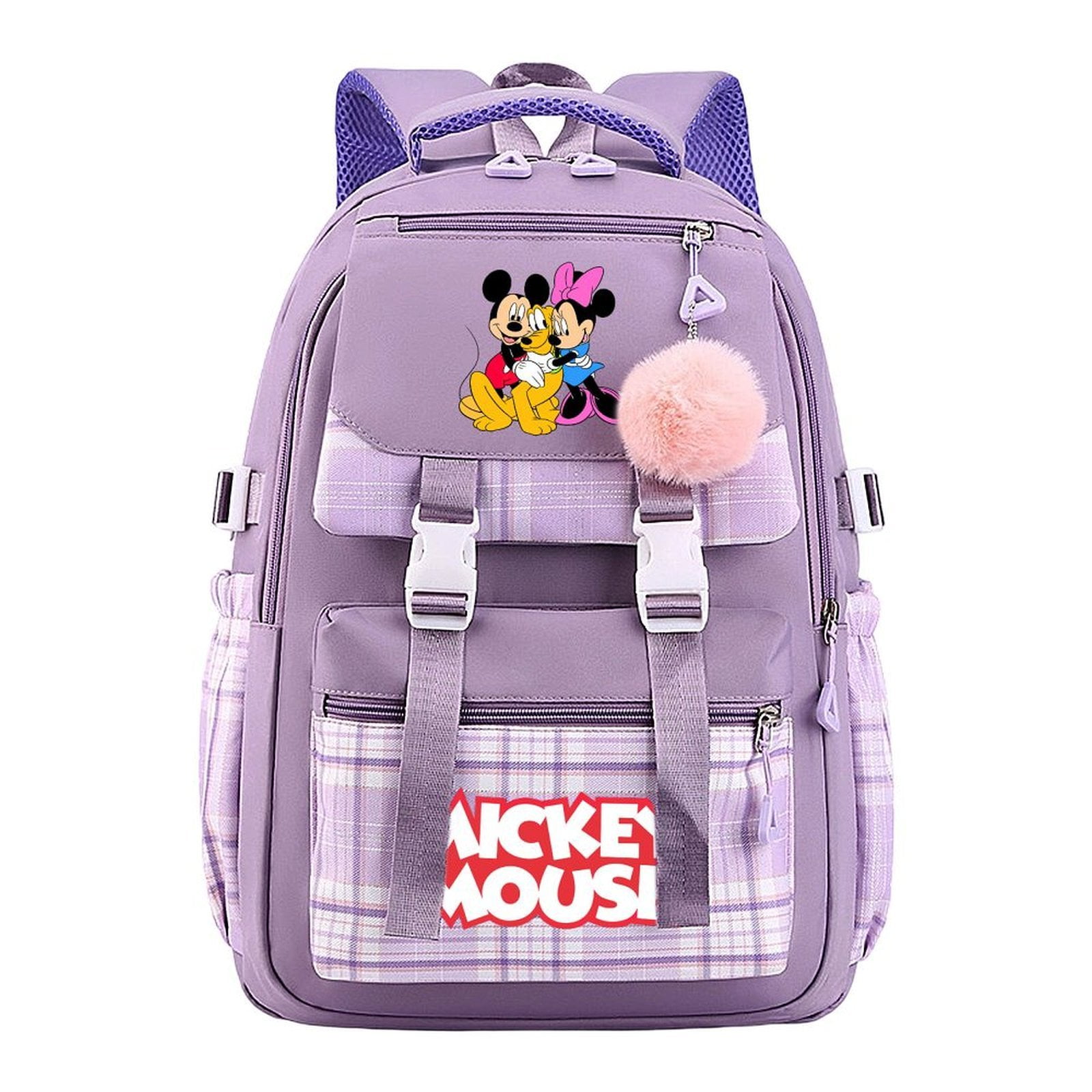 Cartoon Mickey Minnie Backpack Anime Large Capacity Laptop Shoulders ...