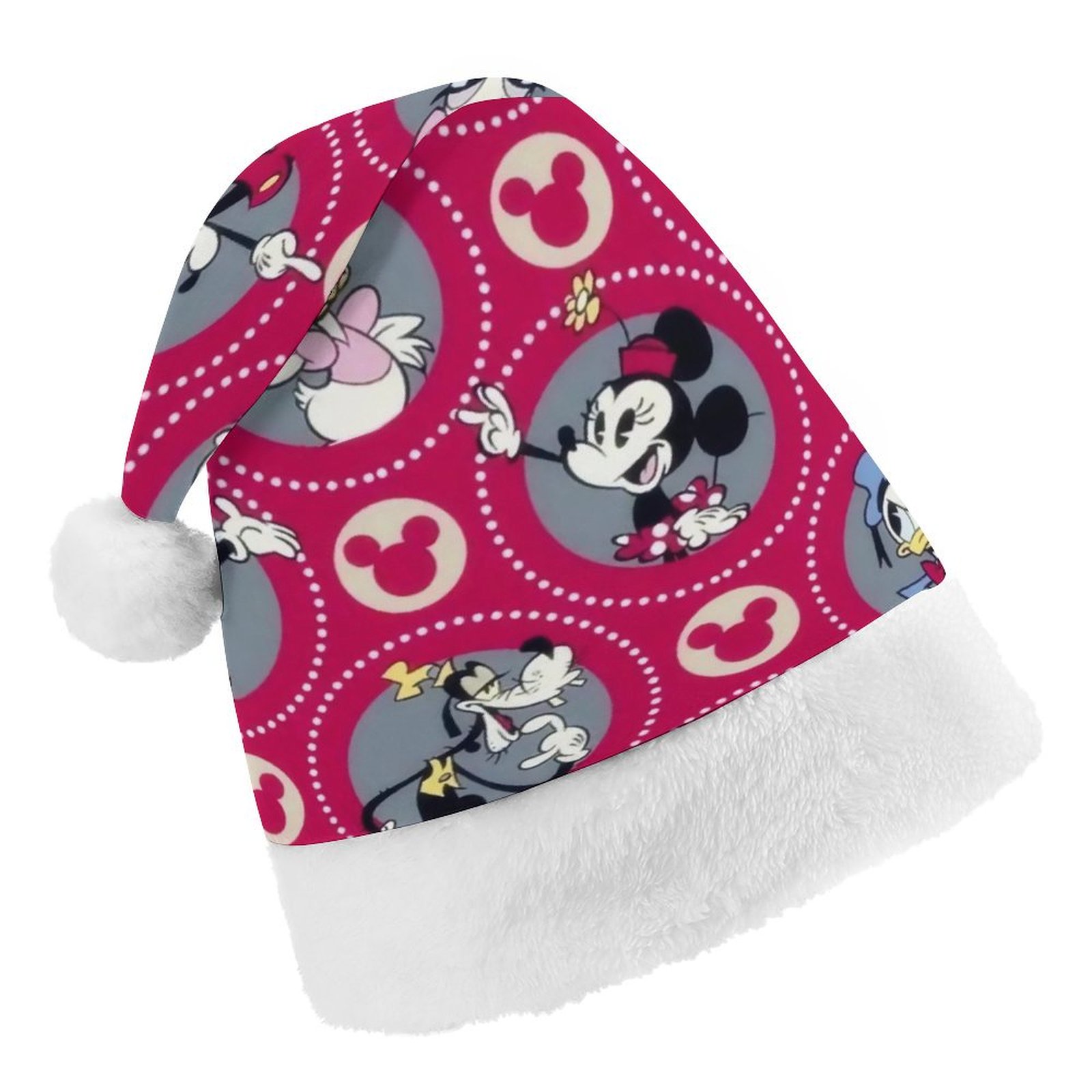 Cartoon Mickey & Minnie Donald Duck Santa Hat for Adults Men Women ...