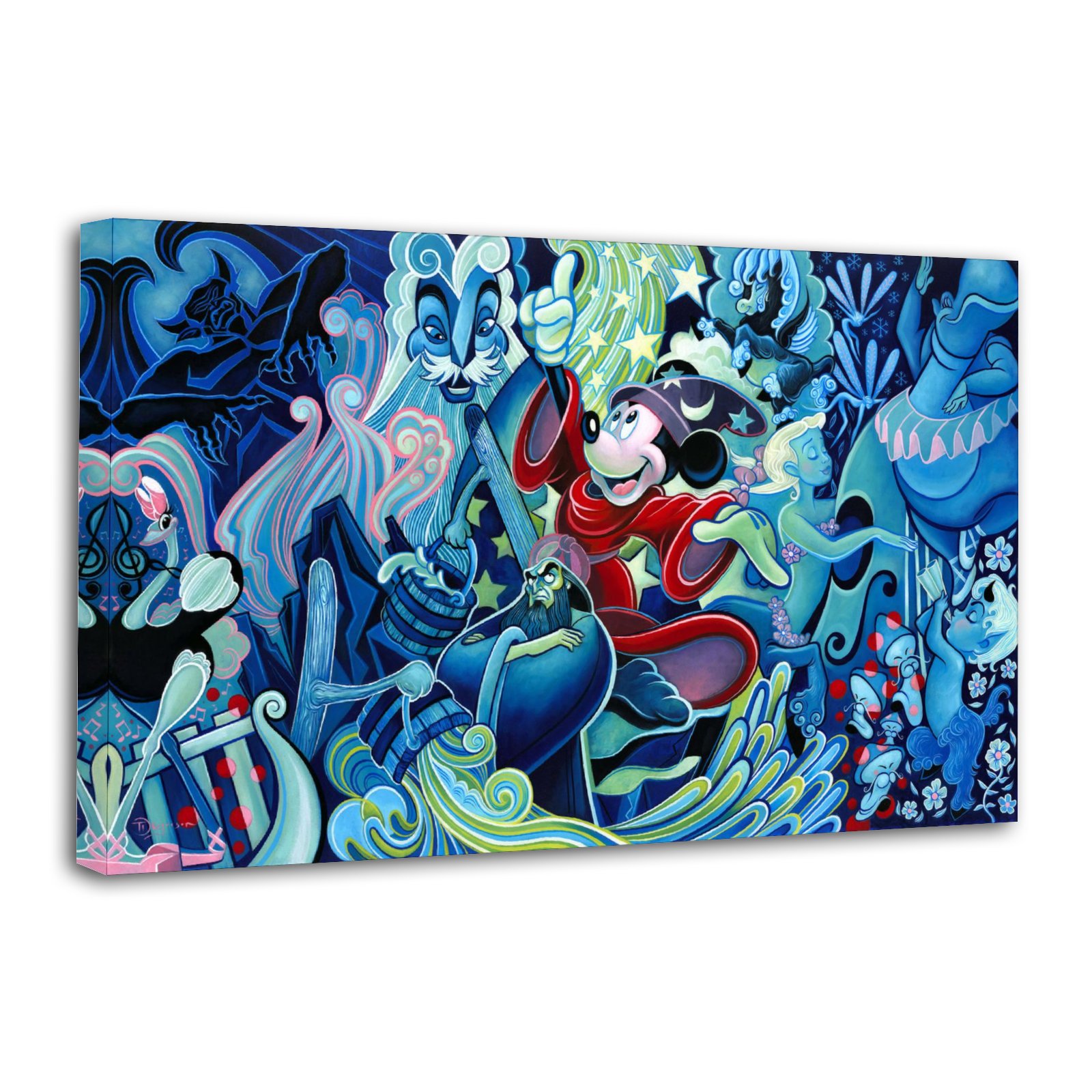 Cartoon Mickeys Whimsical Wall Art Picture Painting Poster Canvas Print ...
