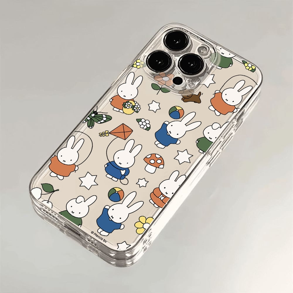Cartoon Miffys Kawaii Phone Case For iPhone 16 15 14 13 12 11 Mini Pro ...
