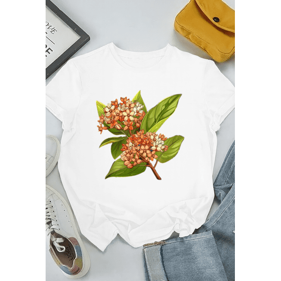 Cartoon Milkweed Flowers Botanical Plant Nature Graphic up to Size 5XL ...