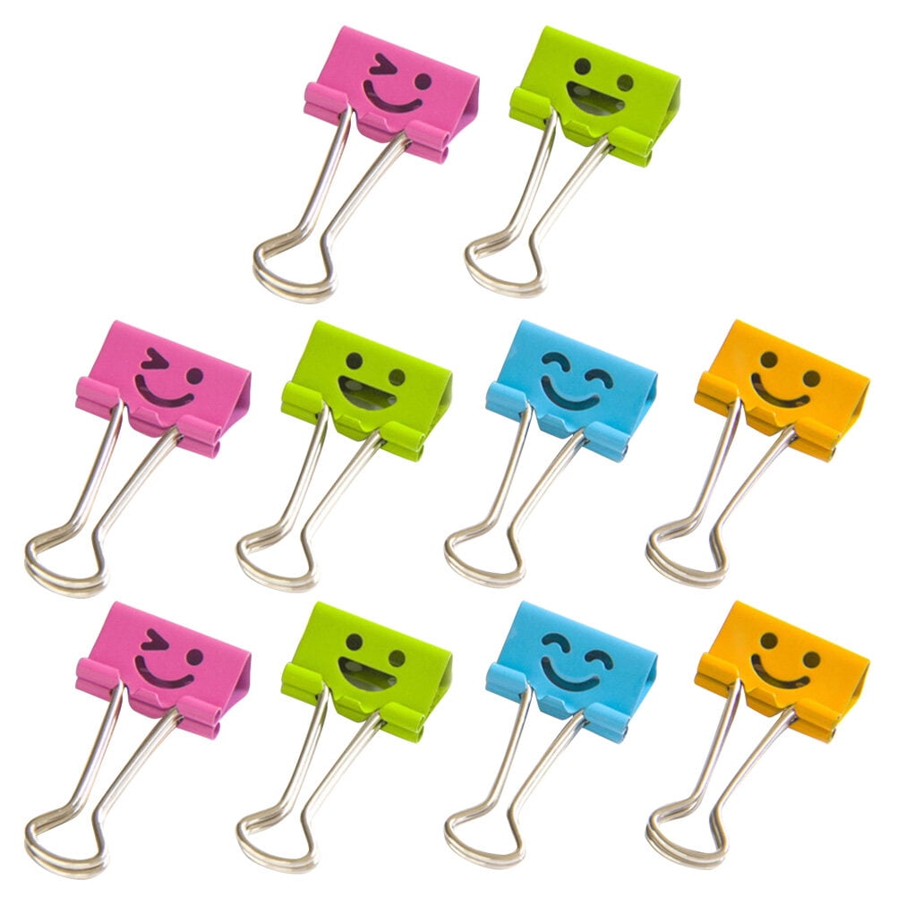 Binder Clips 24-Pack Colorful - 1.6 Inch Medium Size For Office ...