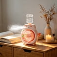 Cartoon Mist Cooling Fan, Pink Usb Rechargeable, Office Bedroom Car ...