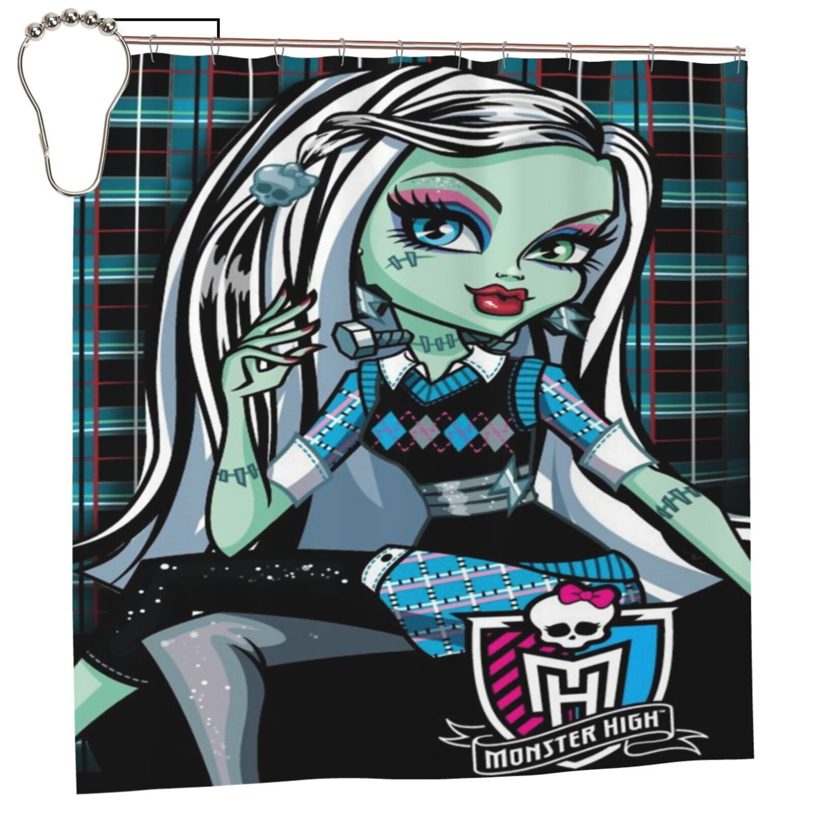 Cartoon Mon-Ster High Shower Curtain Cute Anime Shower Curtain ...