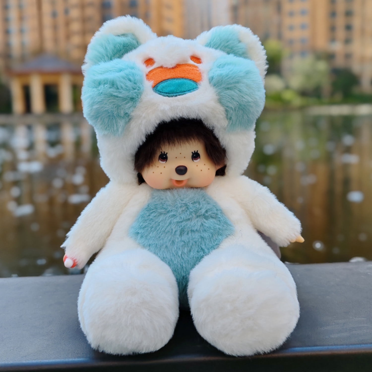 Cartoon Monchhichi Lingna Bell Plush Doll Kawaii Soft Plush Doll Toy ...