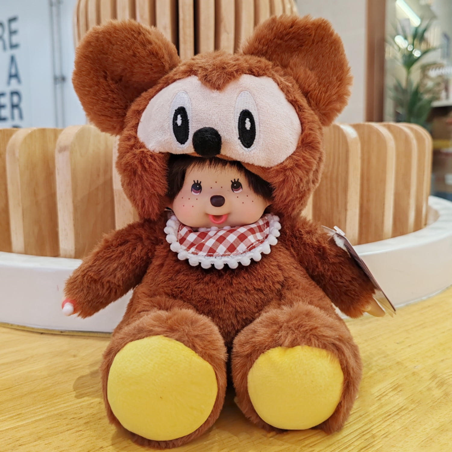 Cartoon Monchhichi Lingna Bell Plush Doll Kawaii Soft Plush Doll Toy ...