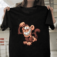 Cartoon Monkey Funny Primate Ape Animal Humor Graphic Design Art Unisex ...