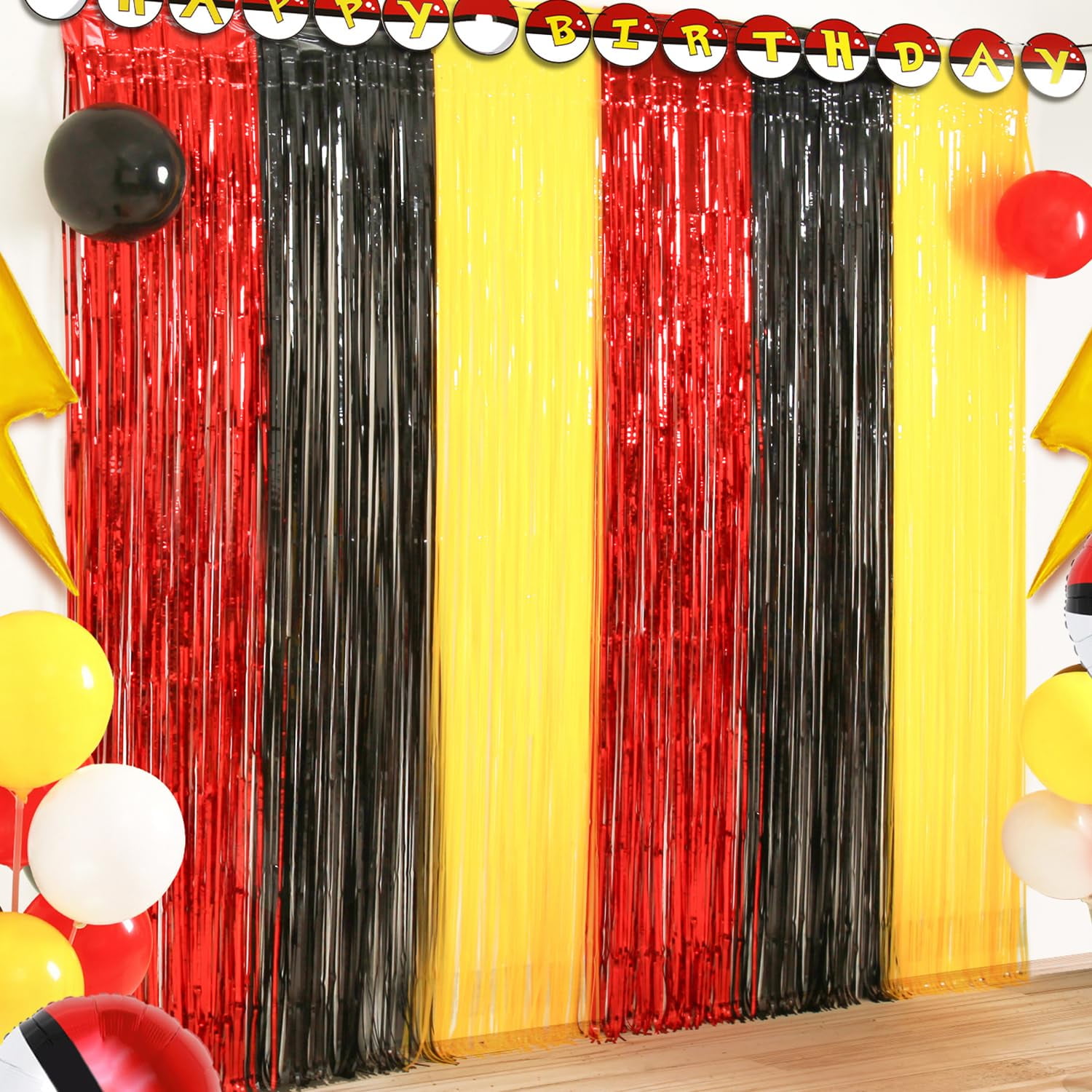 Cartoon Monster Birthday Party IFF17 Decoration, 4 Pack Themed Photo ...