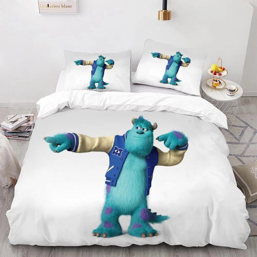 Cartoon Monster Duvet Cover Bedding Set Monster-Inc Theme Comforter ...