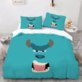 Cartoon Monster Duvet Cover Bedding Set Monster-Inc Theme Comforter ...