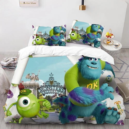 Cartoon Monster Duvet Cover Bedding Set Monster-Inc Theme Comforter ...