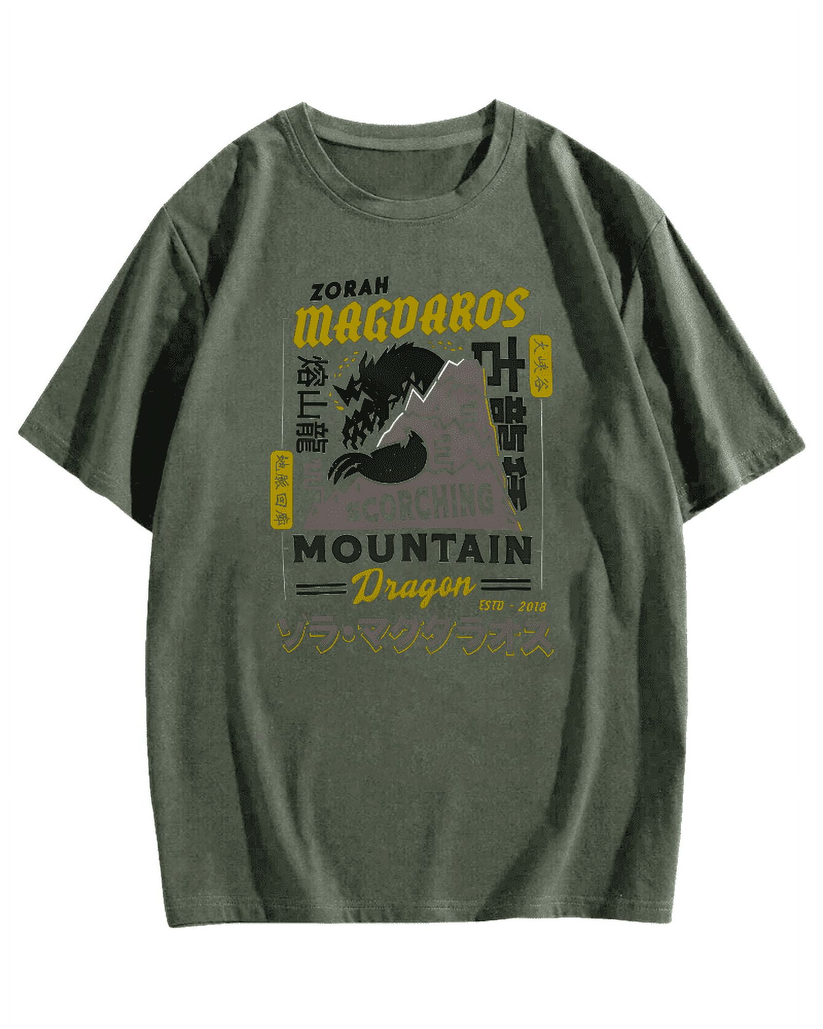 Cartoon Monster Japanese Cotton casual T-shirt - Walmart.com