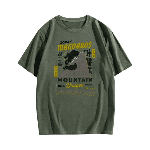 Cartoon Monster Japanese Cotton casual T-shirt - Walmart.com