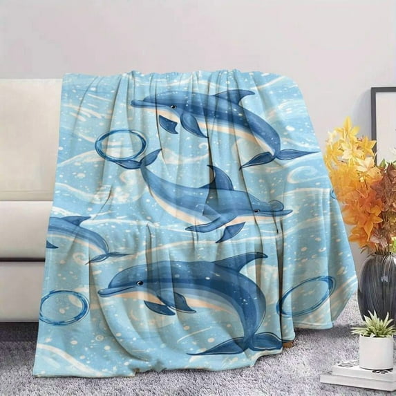 Cartoon Monster Pattern Blanket, Casual Soft Throw Blanket, Air ...