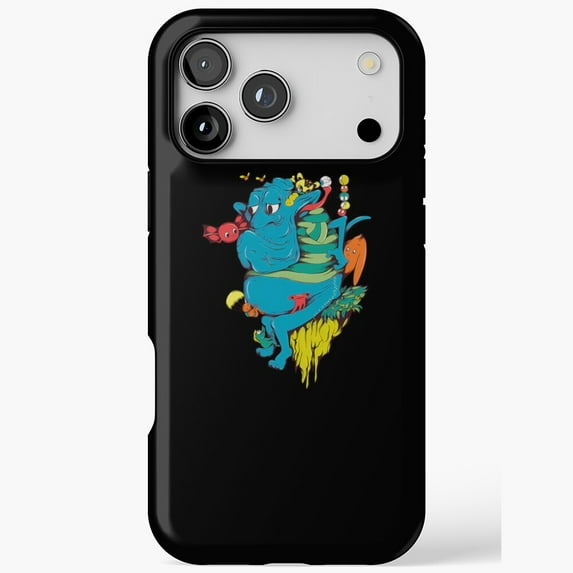 Cartoon Monster Scary Cute Creature Halloween Design iPhone Case 17 ...