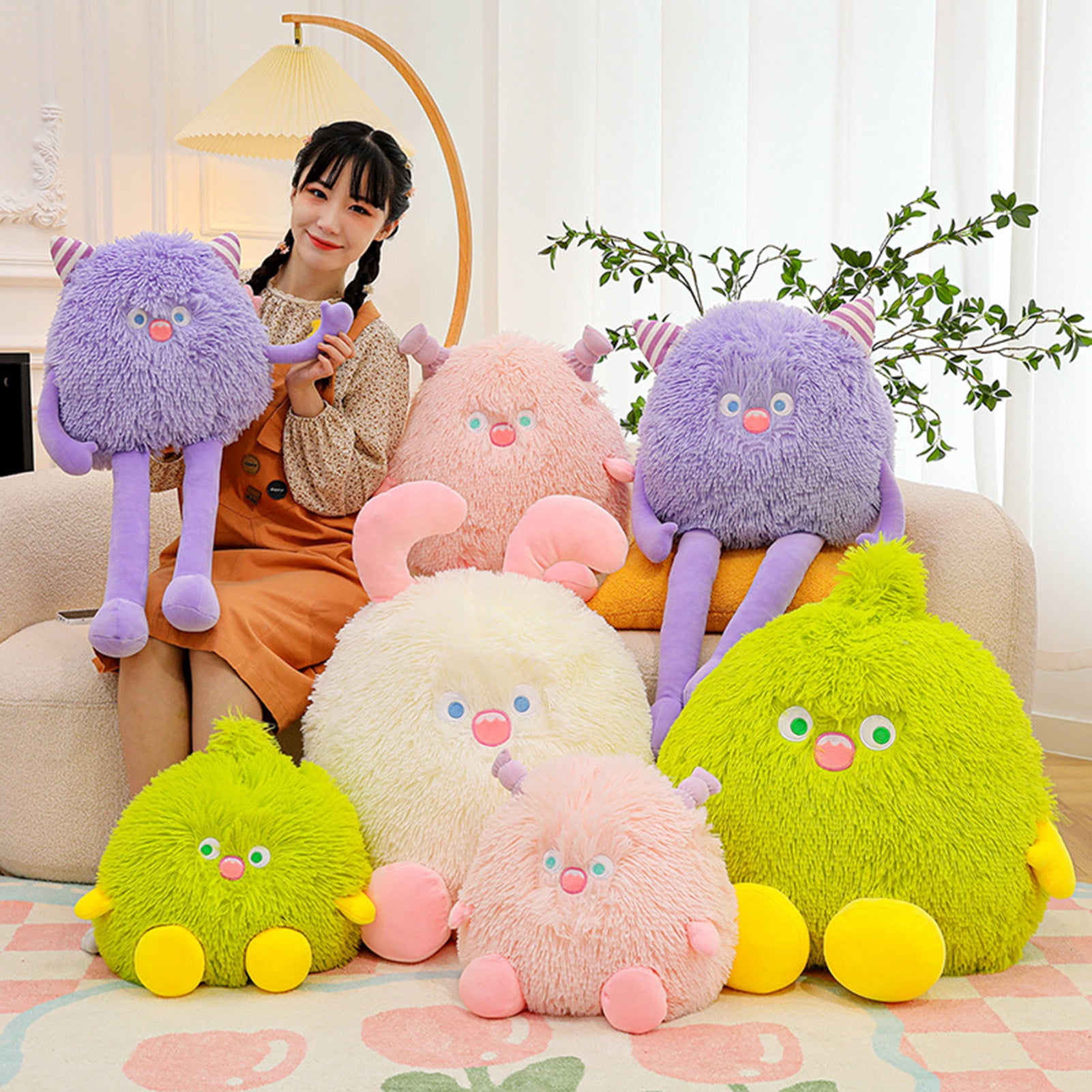 Cartoon Monsters Plush Doll Lovely Long Legs Large Eyes Monsters ...
