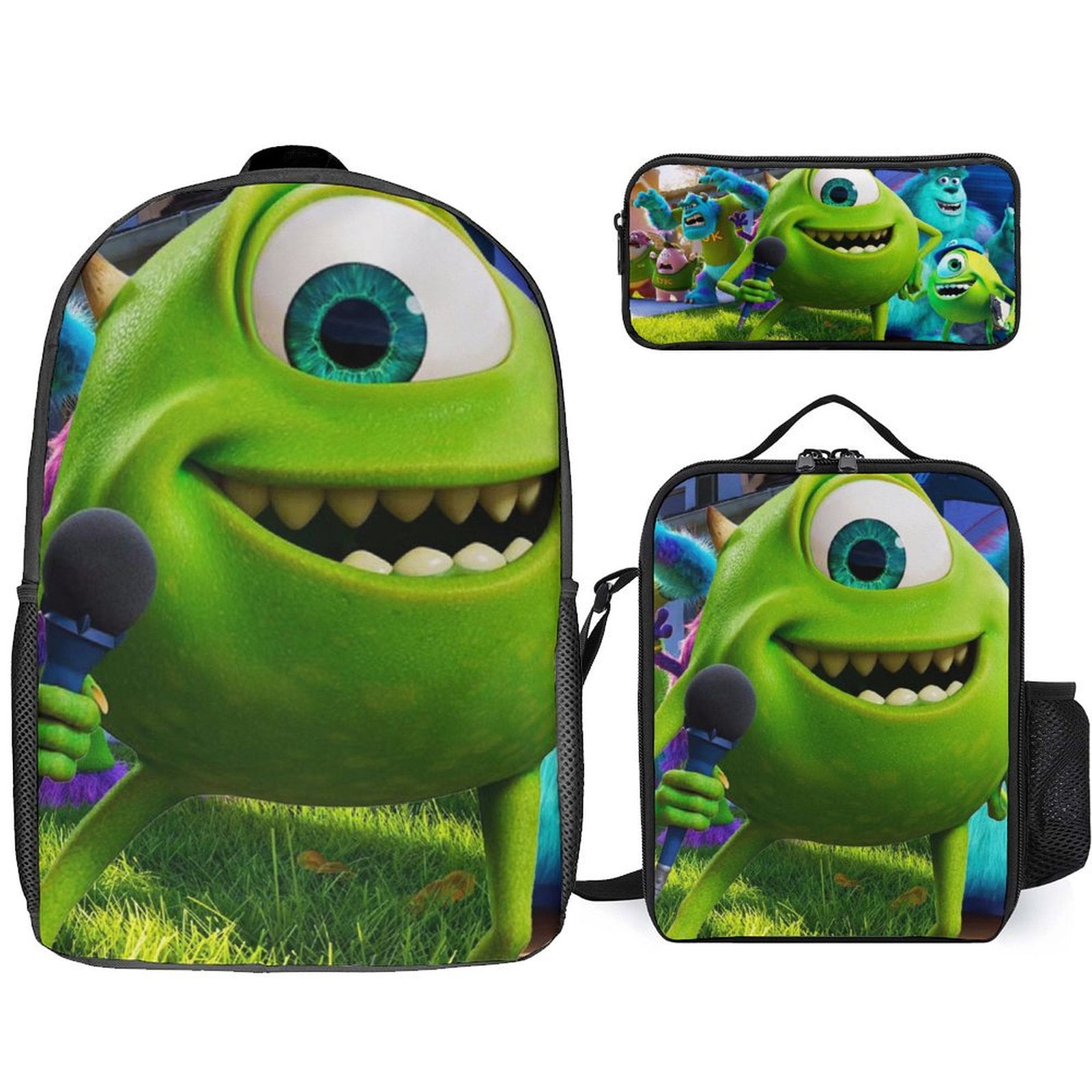 Cartoon Monsters University Schoolbag With Lunch Bag Pencil Case Set ...