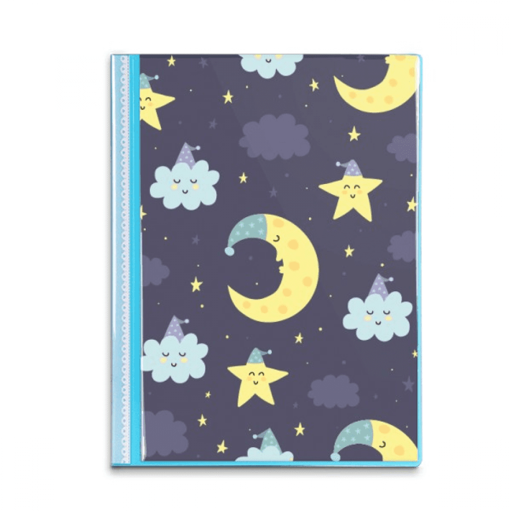 Cartoon Moon Night Personification Pattern Book Sheet Protectors ...