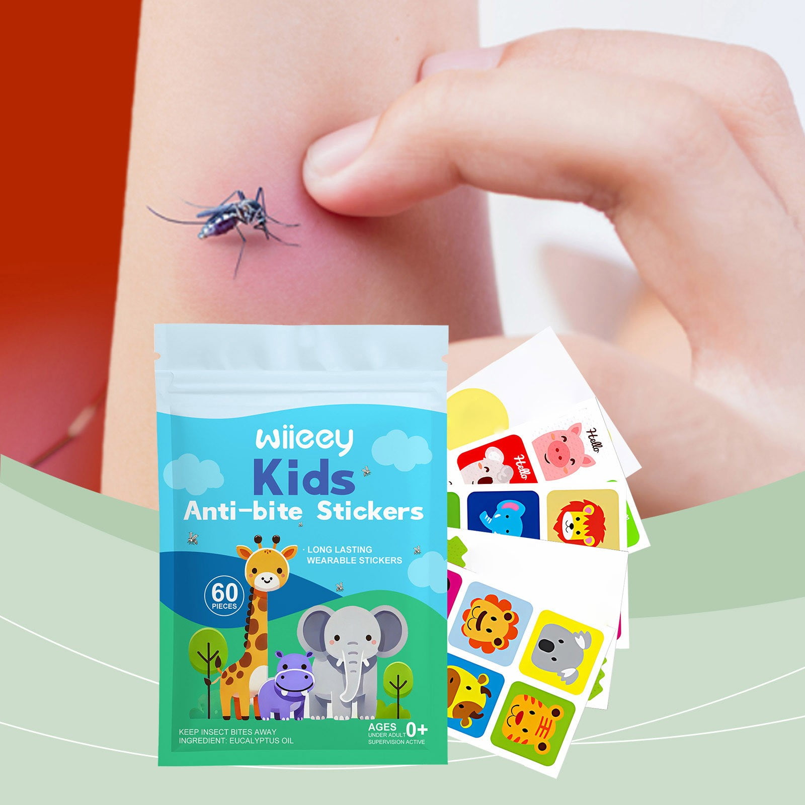 Cartoon Mosquito Stickers Summer Outdoor For Adults And Children ...