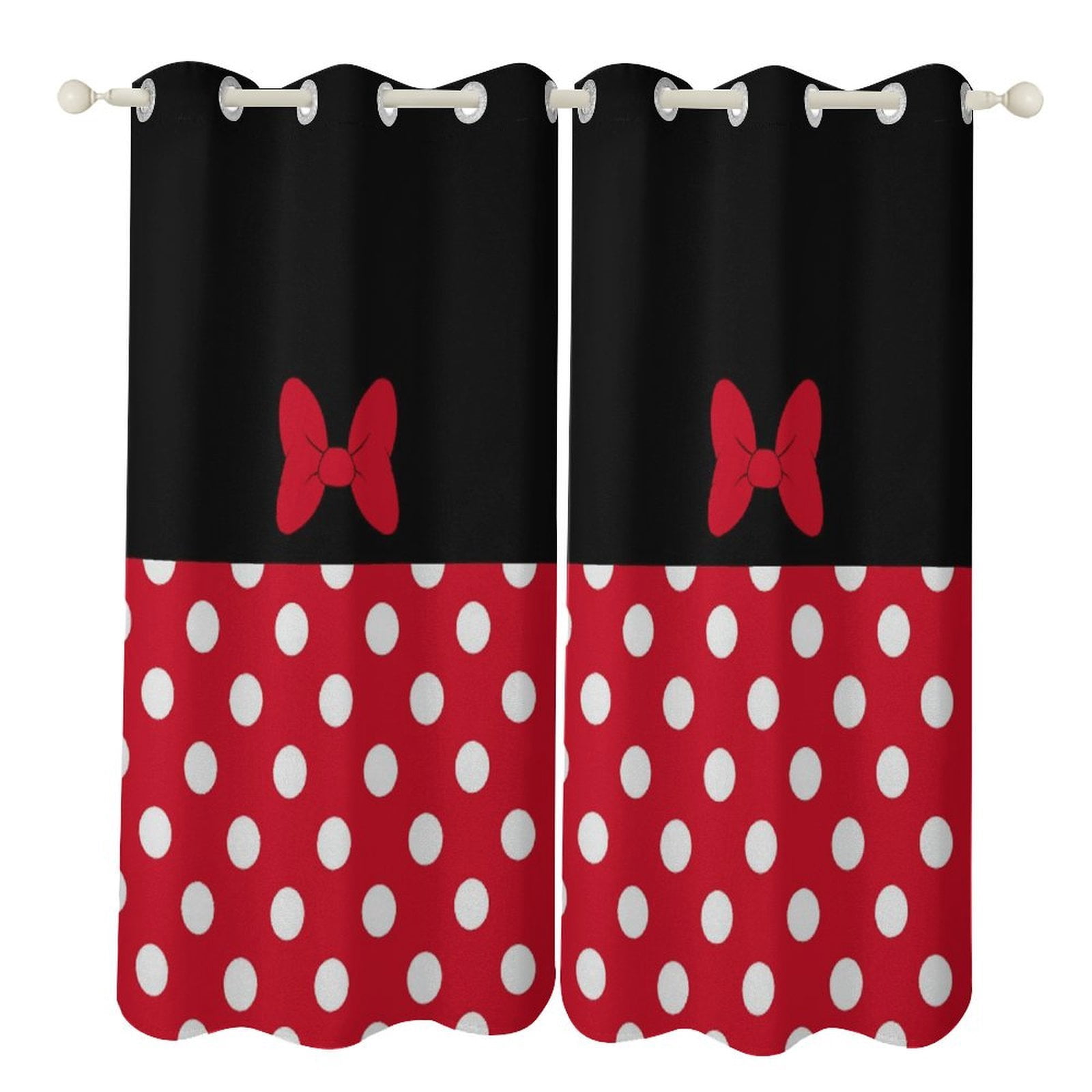 Cartoon Mouse Character Blackout Curtains Window Drapes Room Darkening ...