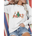 Cartoon Mouse Gingerbread Cookies Christmas Tree Holiday Sweatshirt ...