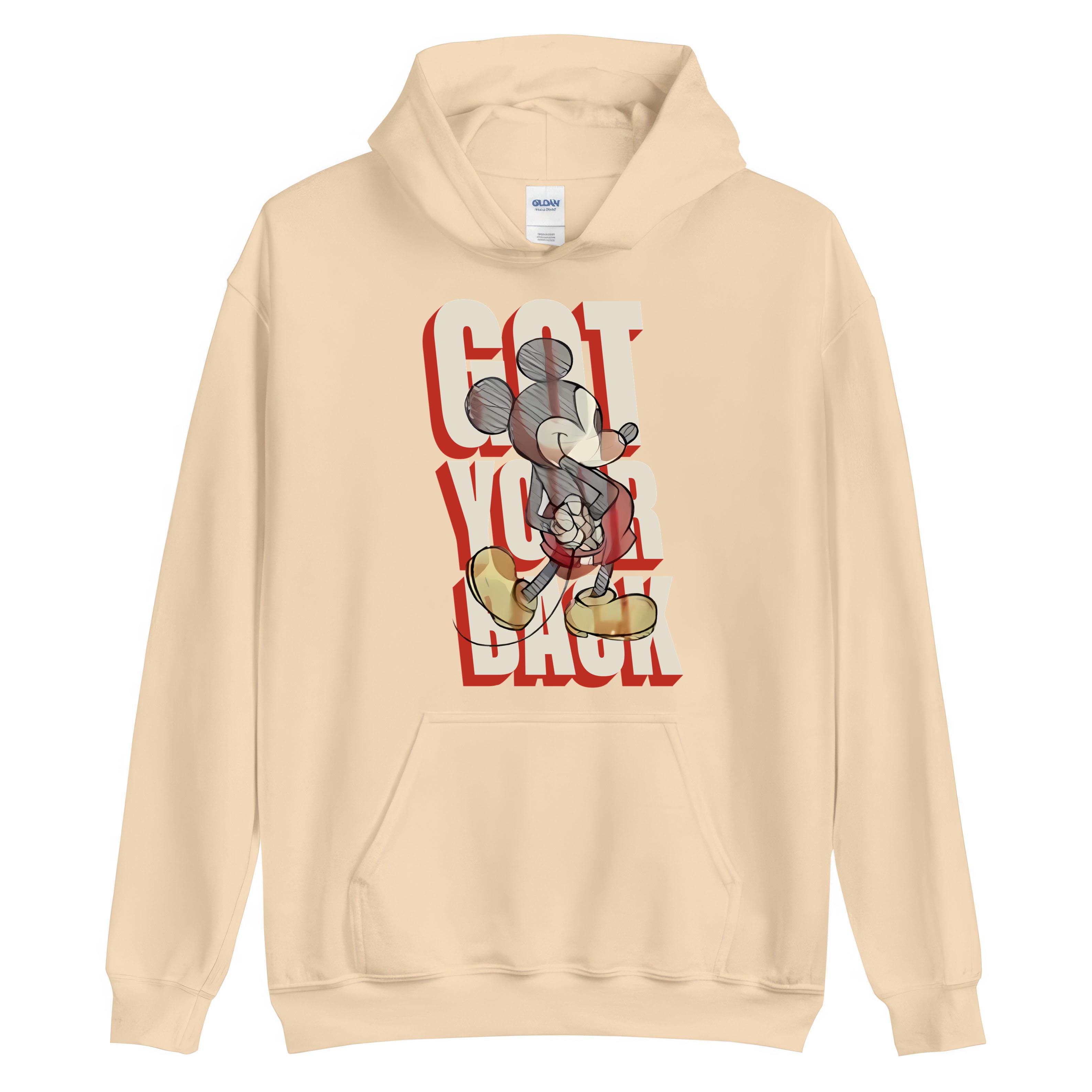 Cartoon Mouse Graphic T-shirt, Got Your Back Design for Fans - Walmart.com