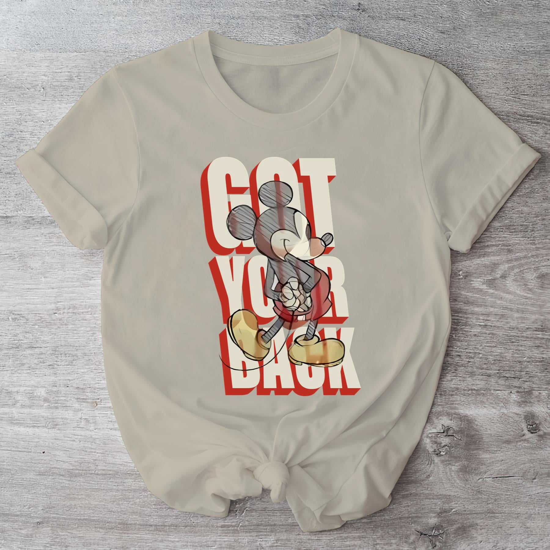 Cartoon Mouse Graphic T-shirt, Got Your Back Design for Fans - Walmart.com
