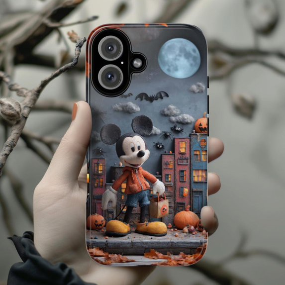 Cartoon Mouse Halloween Trick Treat Candy Phone Case for 17 16 15 14 13 ...