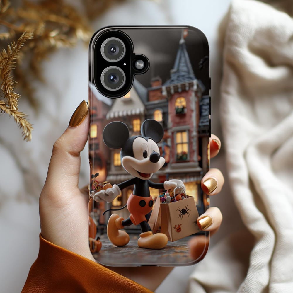 Cartoon Mouse Halloween Trick Treat Candy Phone Case with iPhone 17 to ...