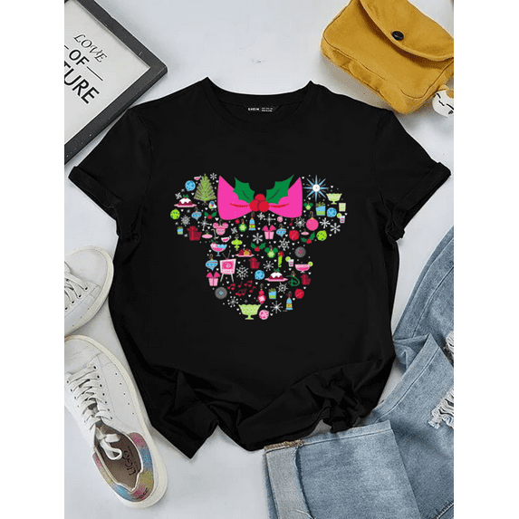 Cartoon Mouse Holiday Celebration Festive Family Gift up to Size 5XL ...