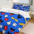 Cartoon Mouse Print Bedding 3 Piece Set Printing Duvet Cover And 2 ...
