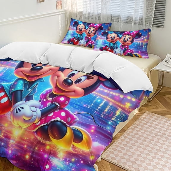 Cartoon Hello Kawaii Cat Bedding Set 3 Piece, 1 Printing Duvet Cover ...