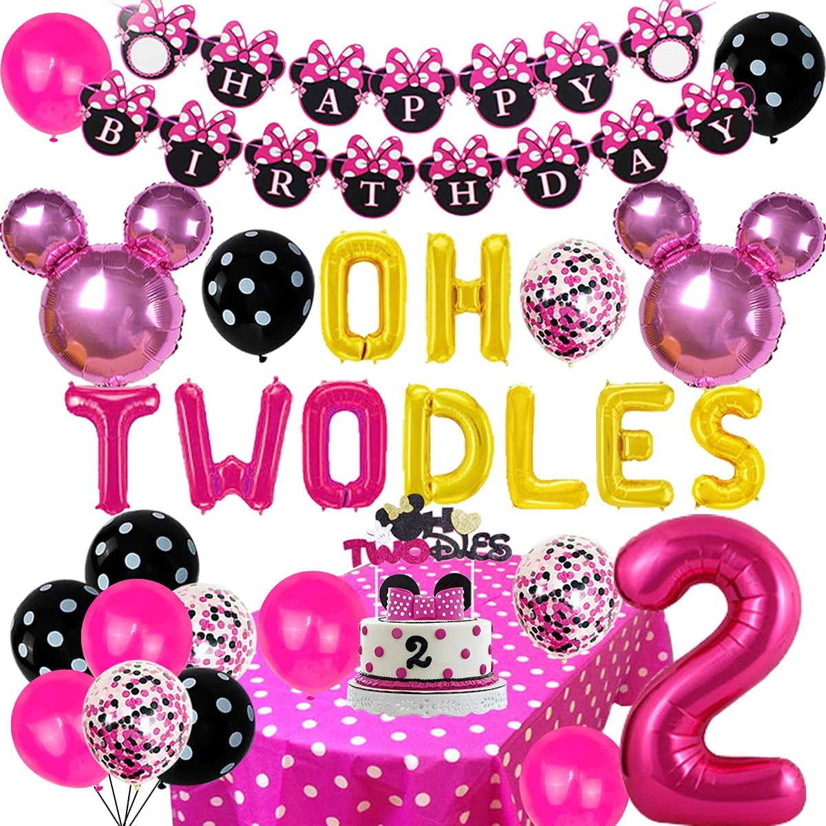 Minnie Mouse Birthday Balloon Decorations
