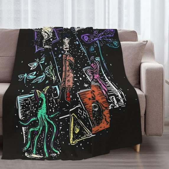 Cartoon Movie Flannel Throw Blanket Animal Collage, All Season Cozy ...