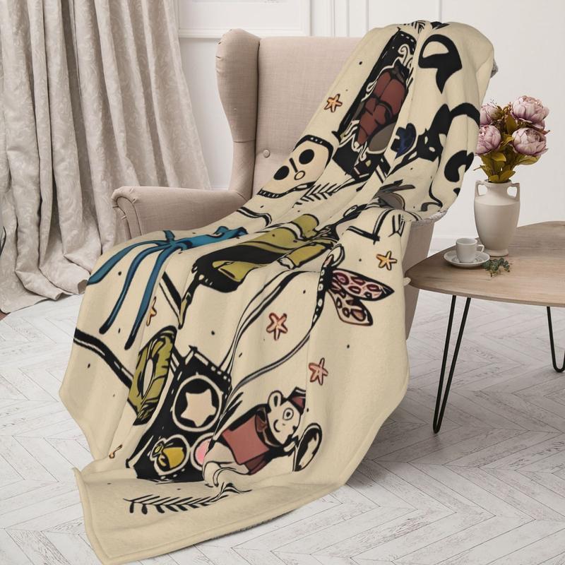 Cartoon Movie Flannel Throw Blanket Animal Collage, All Season Cozy ...