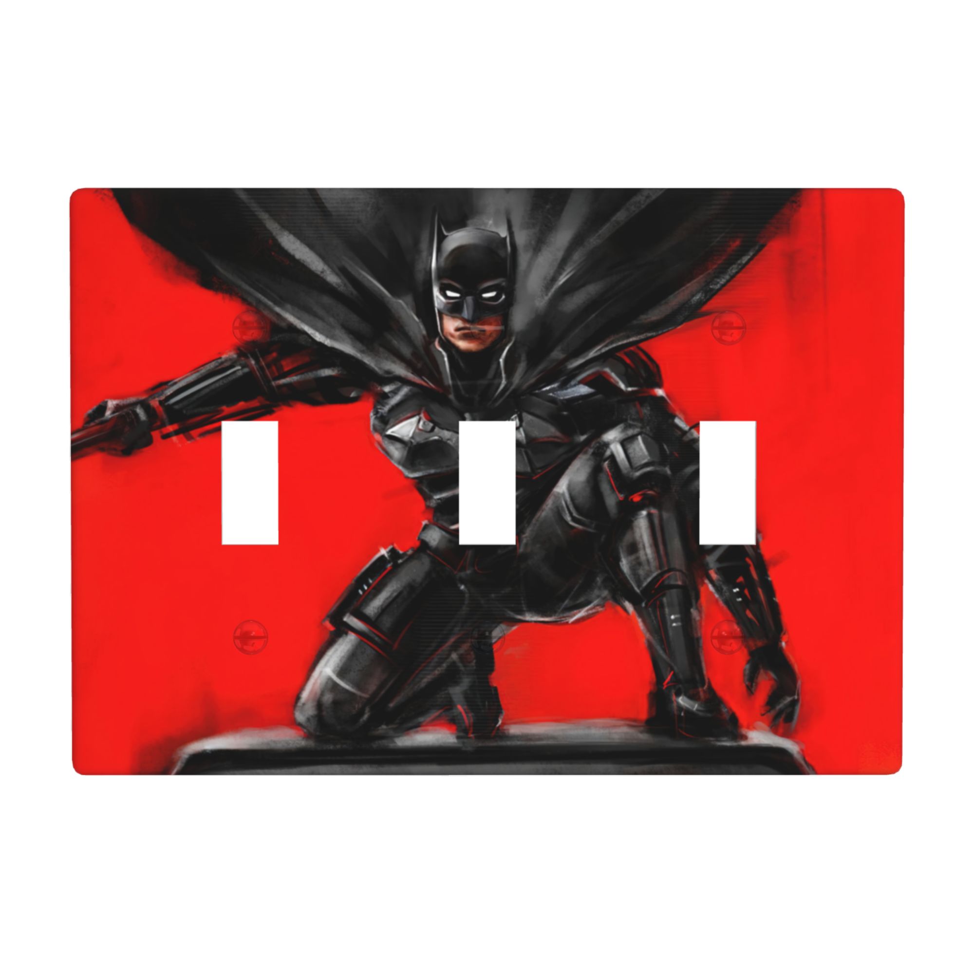 Cartoon Movie Hero Batman 3-Gang Light Switch Cover Plates Single ...