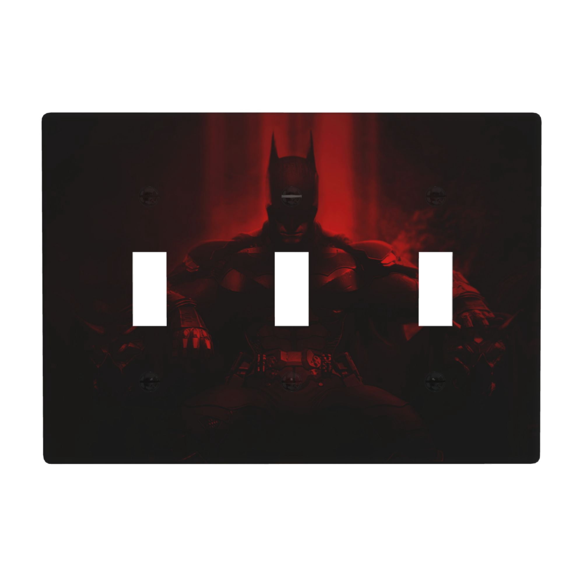 Cartoon Movie Hero Batman 3-Gang Light Switch Cover Plates Single ...