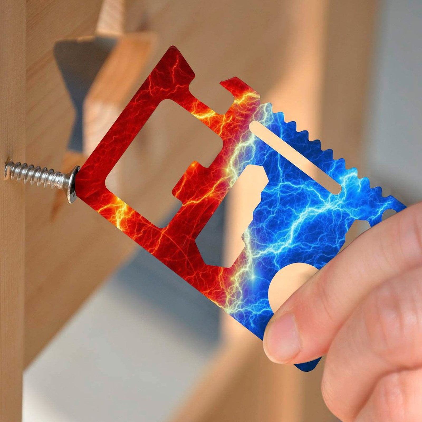 Cartoon Multitool Credit Card Sized Pocket Tool, 11-in-1 Wallet Multi ...