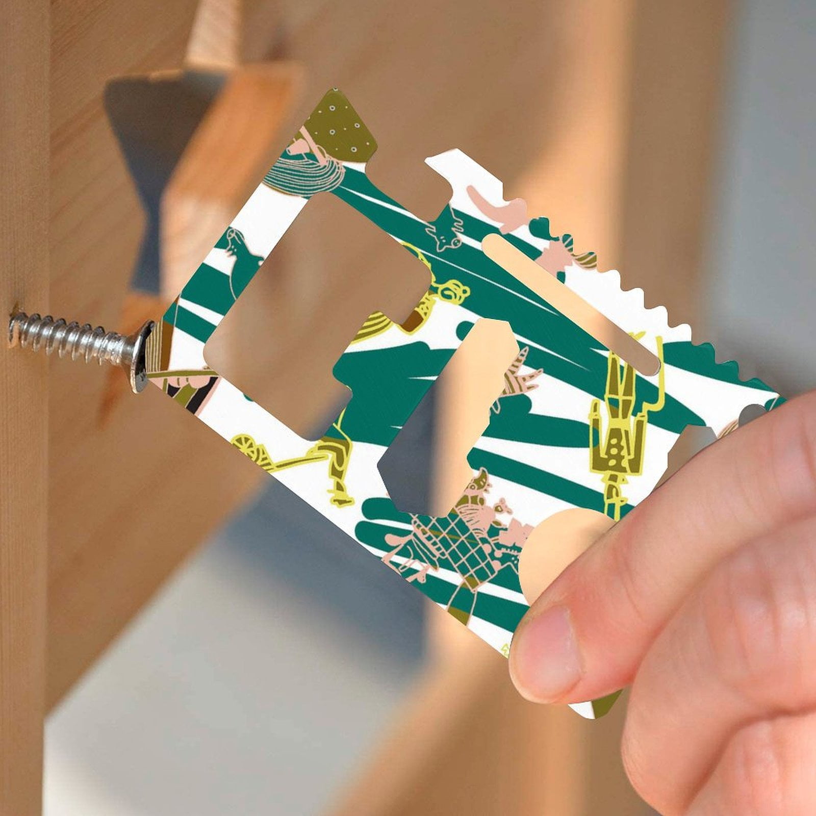 Cartoon Multitool Credit Card Sized Pocket Tool, 11-in-1 Wallet Multi ...