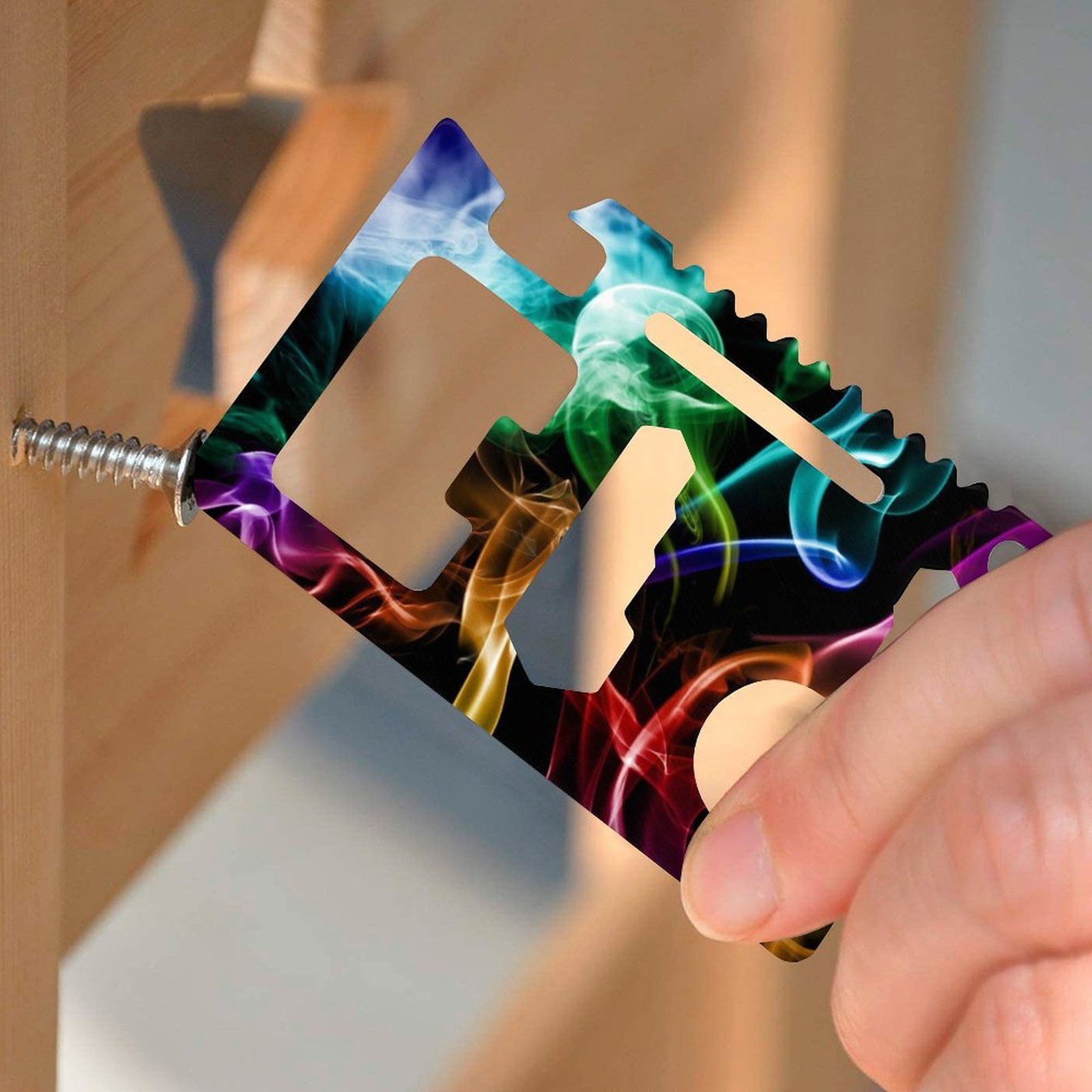 Cartoon Multitool Credit Card Sized Pocket Tool, 11-in-1 Wallet Multi ...