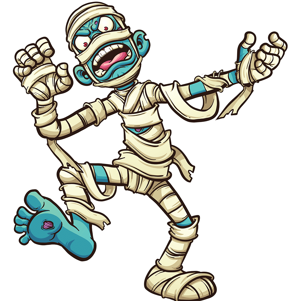 Cartoon Mummy Monster Halloween Ghoul Cardboard Cutout Standee Standup ...