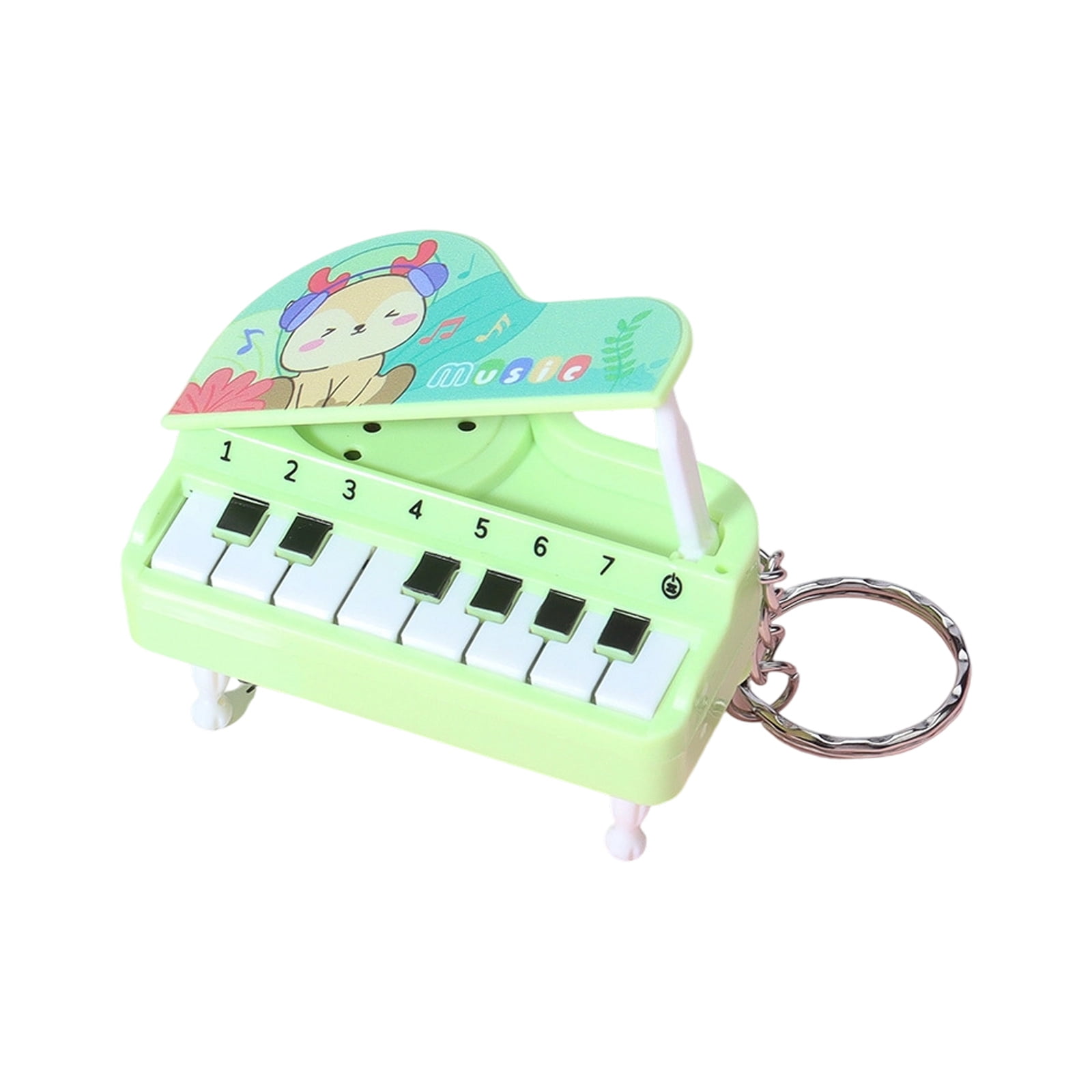 Cartoon Music Electronic Piano Key Chain Creative Couple Pendant Piano ...