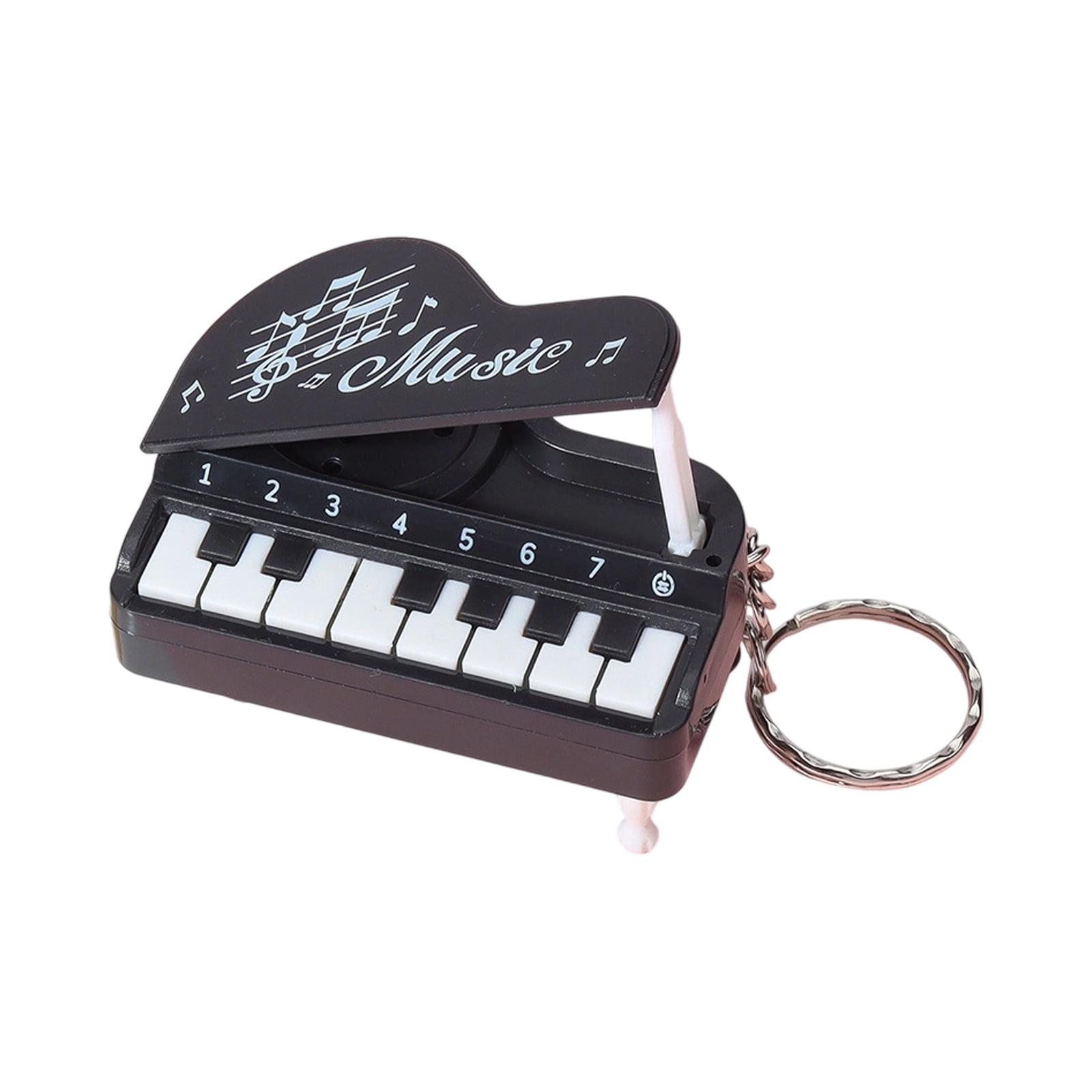 Cartoon Music Electronic Piano Key Chain Creative Couple Pendant Piano ...