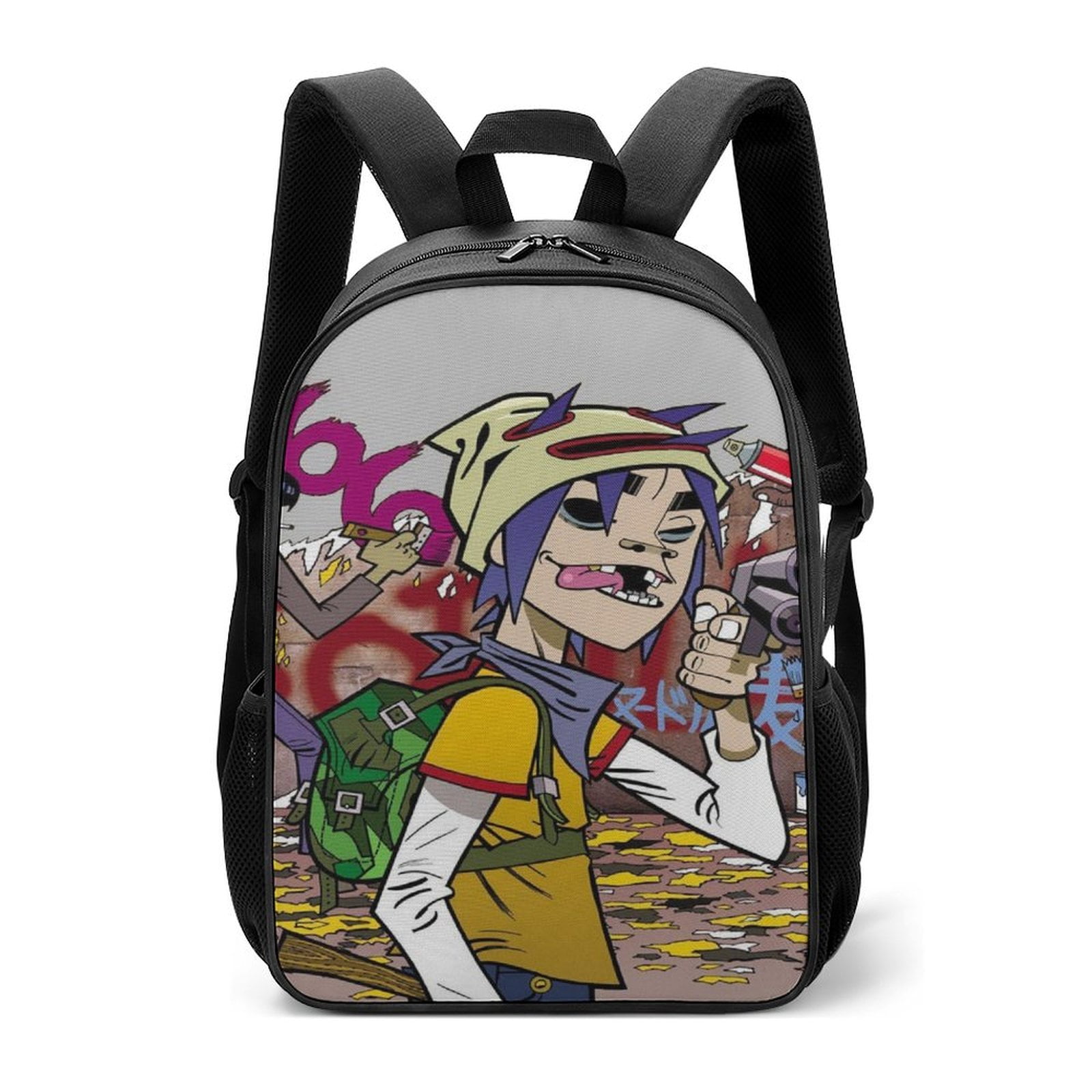 Cartoon Music Gorillaz Backpack School Bag Multipurpose Daypack Bookbag ...