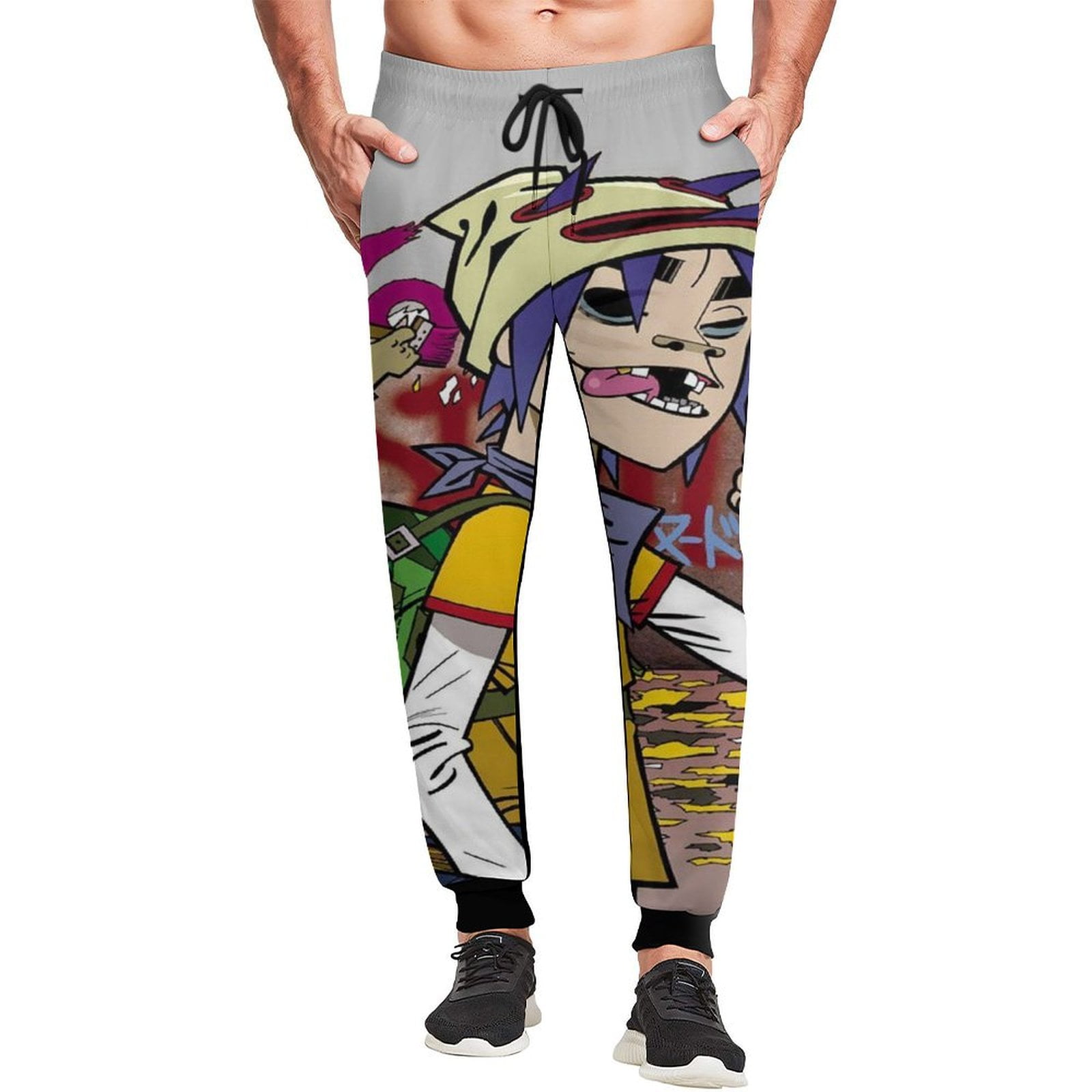 Cartoon Music Gorillaz Mens Sweatpants Joggers Pants 3D Printing Casual ...