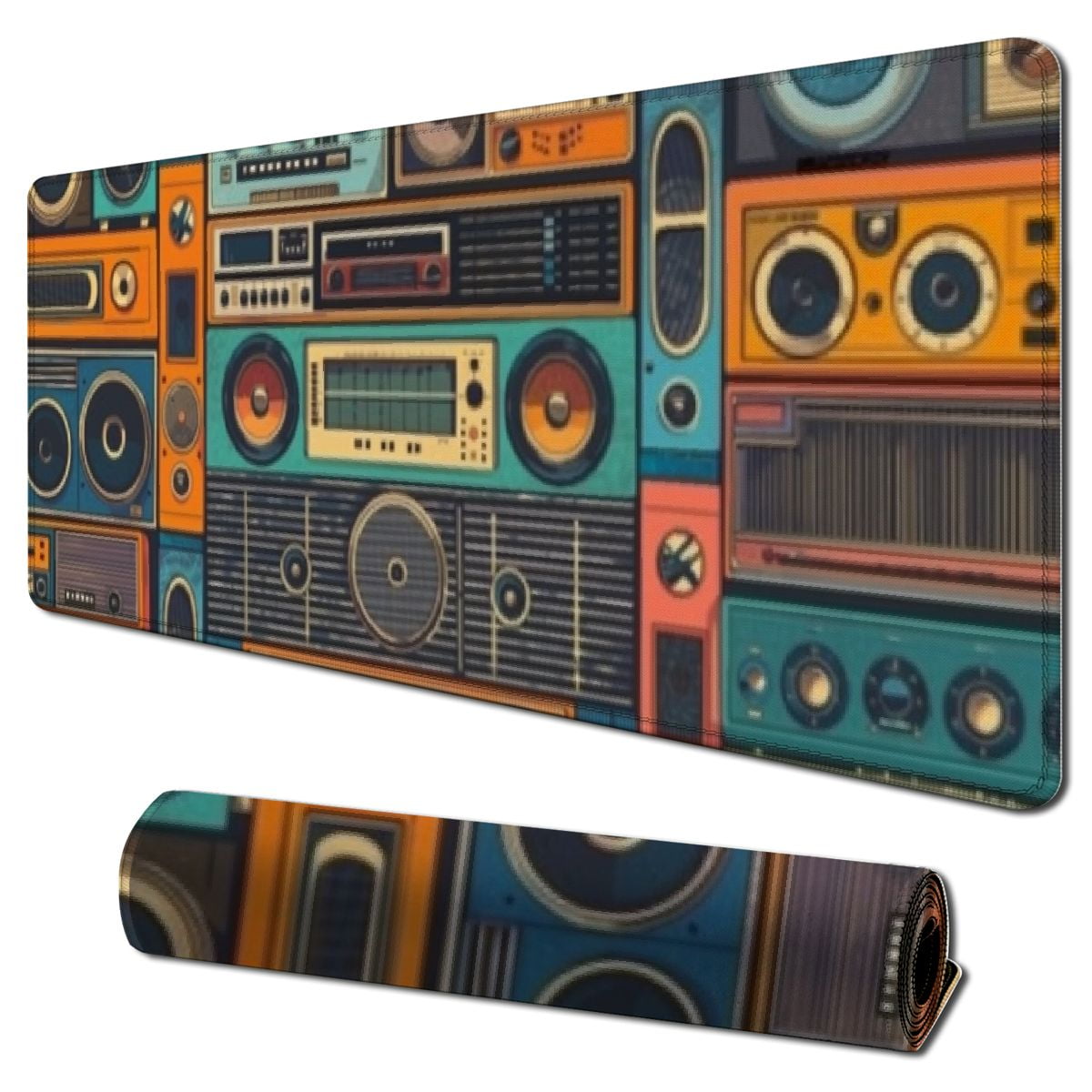 Cartoon Music Prints Large Office Gaming Mouse Pad Strong Adhesion And Durability Precision Edge