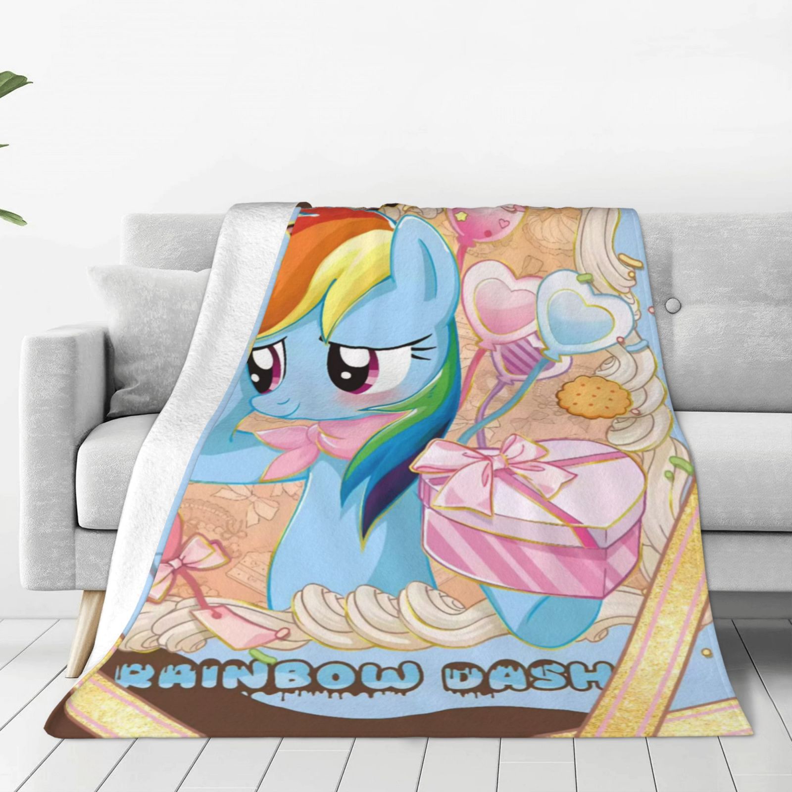 My Little Pony cartoon blanket, cute and soft and comfortable plush ...