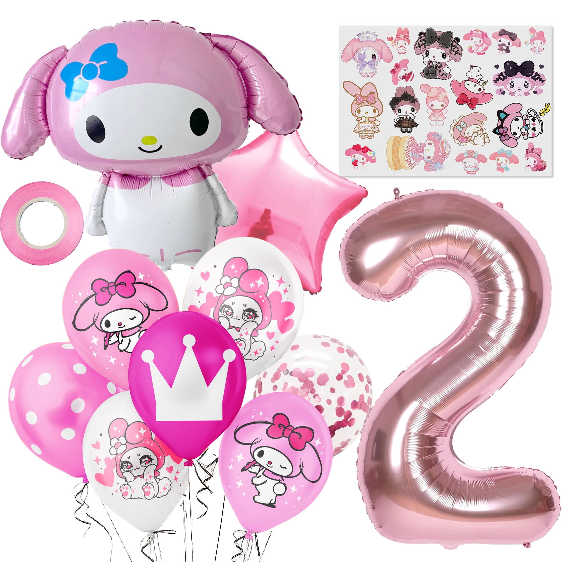 Cartoon My Melody Aluminum Film Balloon, Sanrio Cartoon Baby 1-9 ...