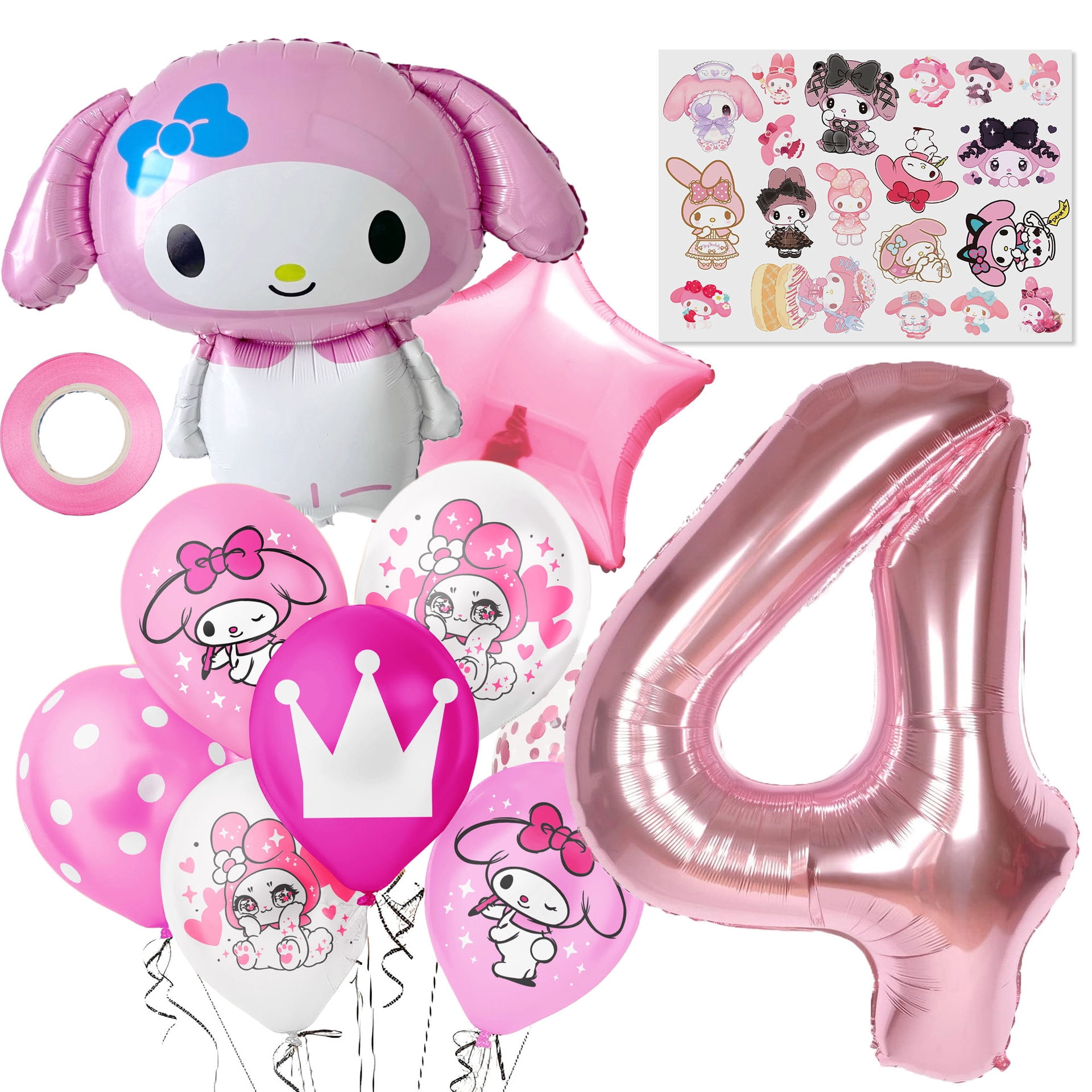 Cartoon My Melody Aluminum Film Balloon, Sanrio Cartoon Baby 1-9 ...