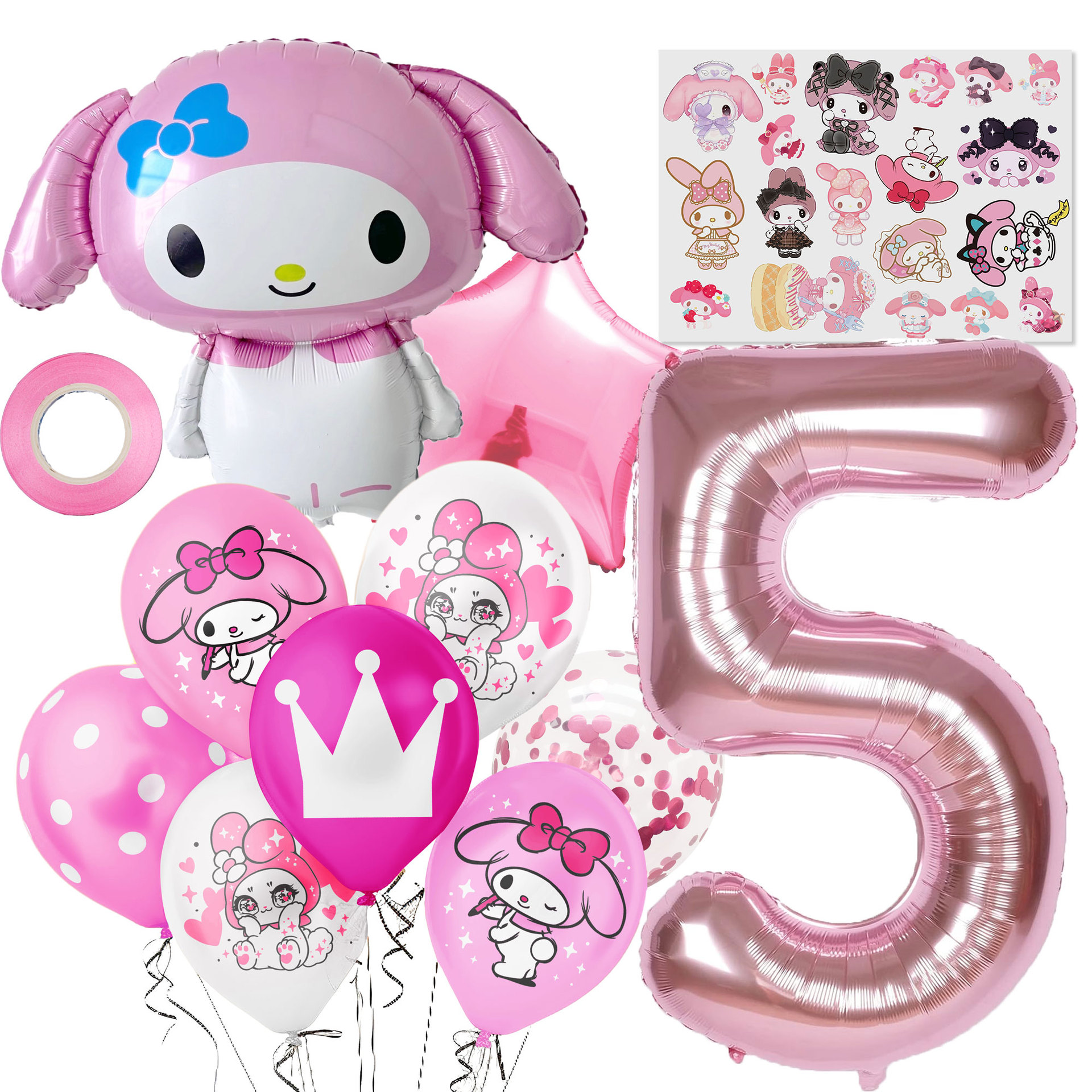 Cartoon My Melody Aluminum Film Balloon, Sanrio Cartoon Baby 1-9 ...